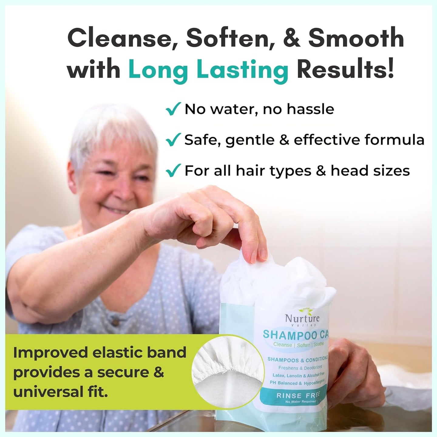 Rinse Free Shampoo Cap – Nurture Valley