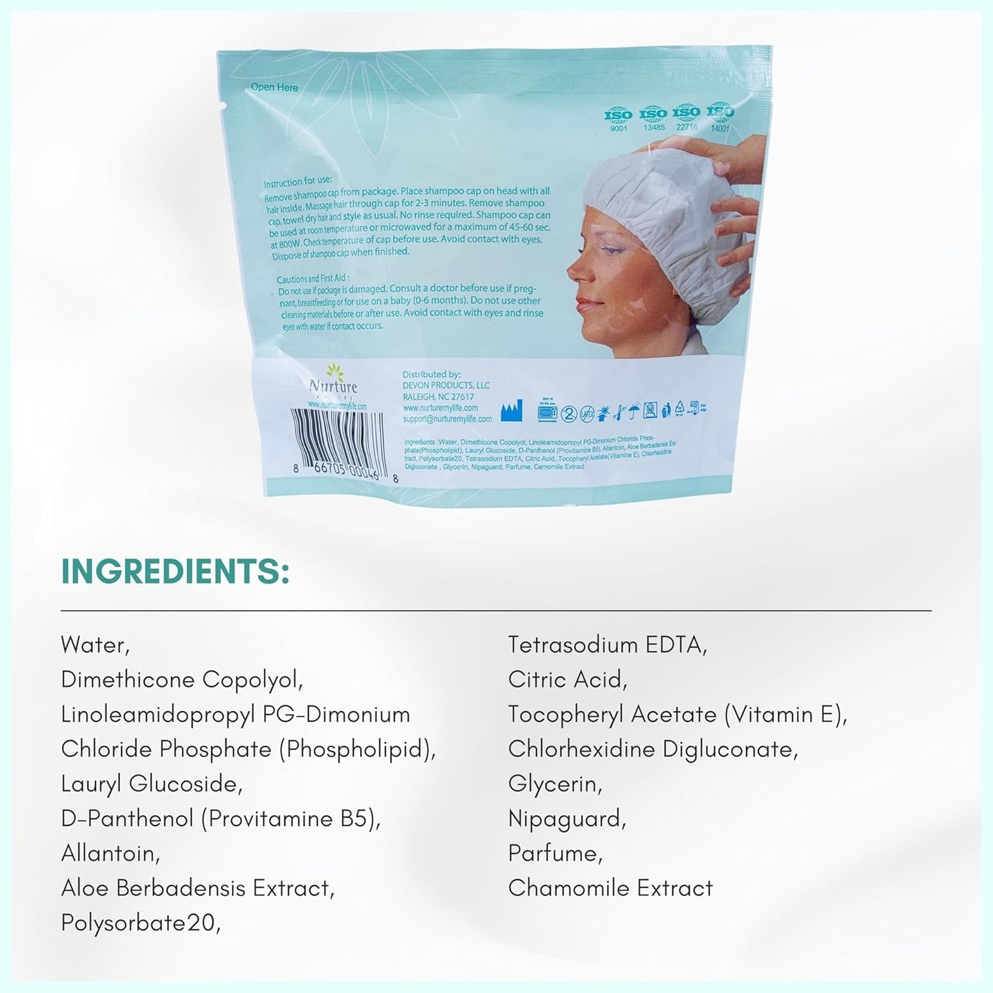 Rinse Free Shampoo Cap – Nurture Valley